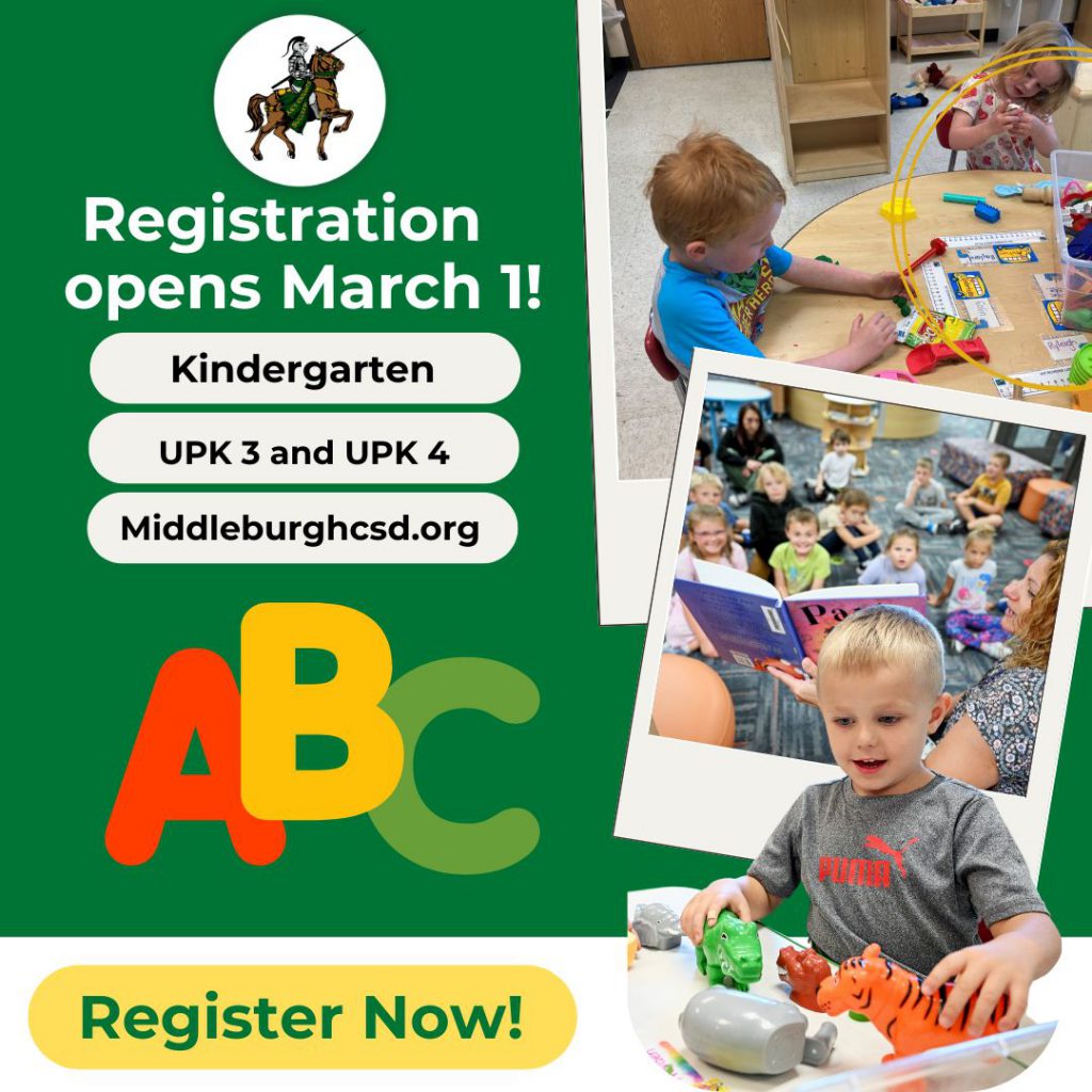 2025-26 UPK and Kindergarten Registration Opens March 1 - Middleburgh ...